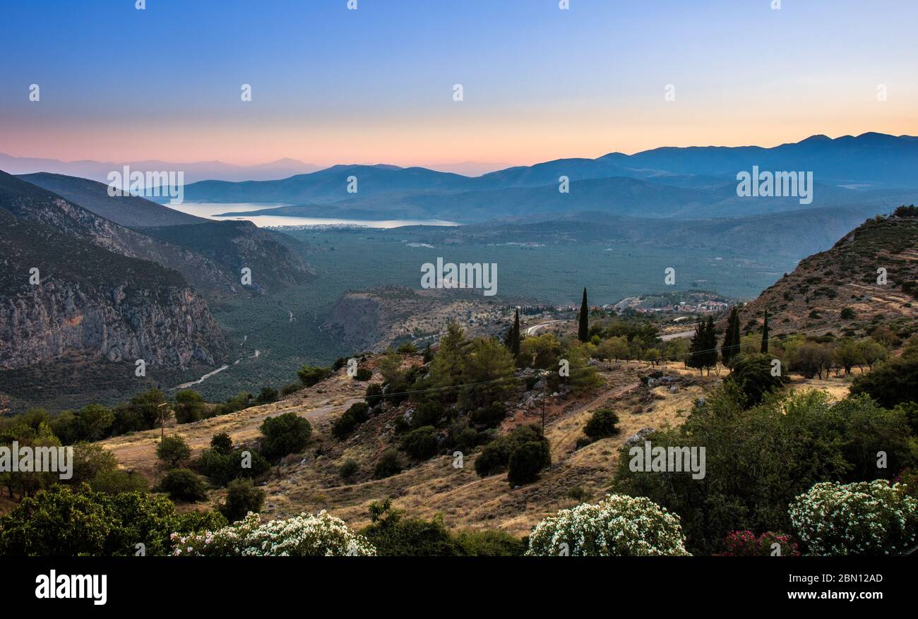 Modern town of delphi hi-res stock photography and images - Alamy