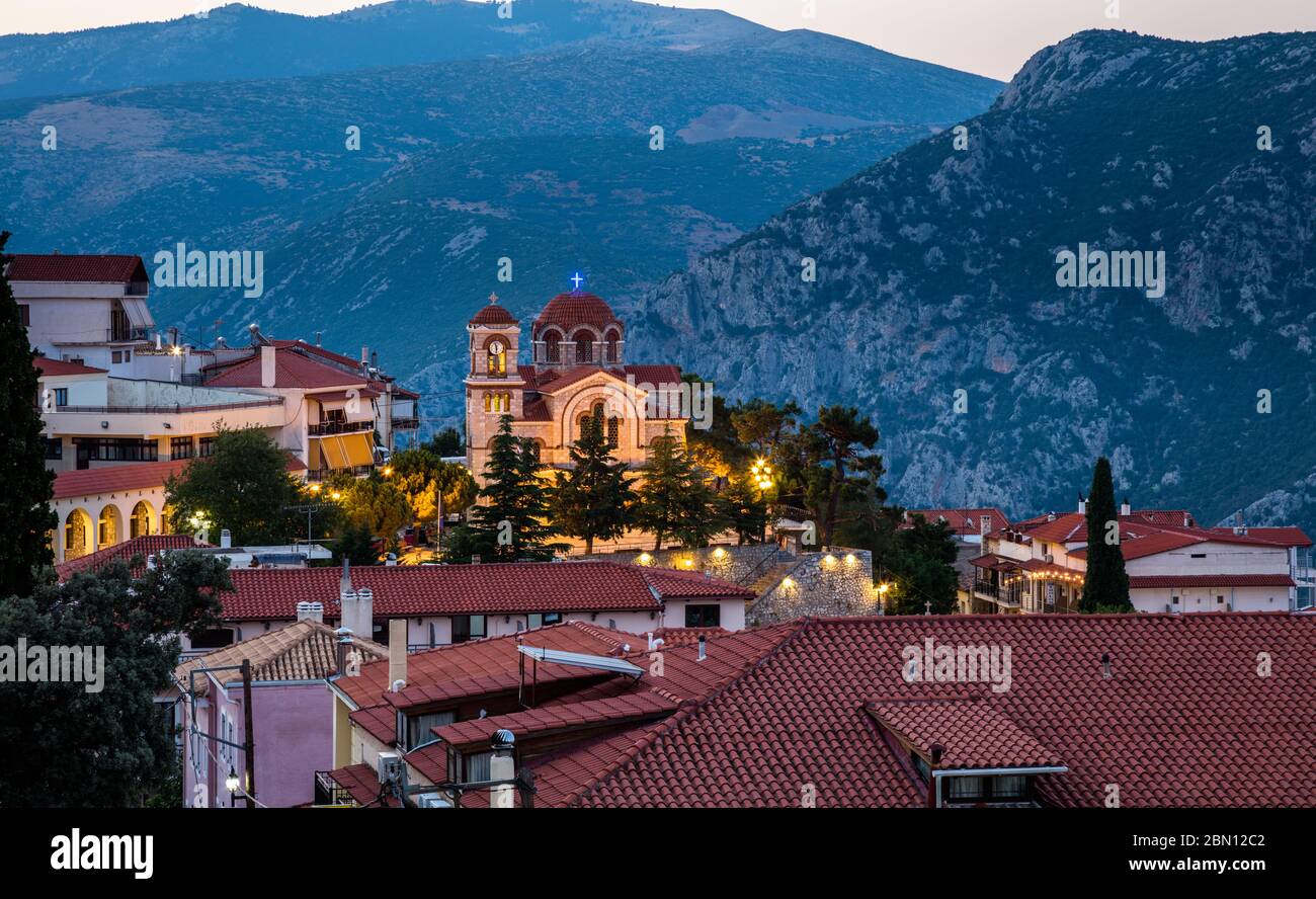 Delphi town hi-res stock photography and images - Alamy
