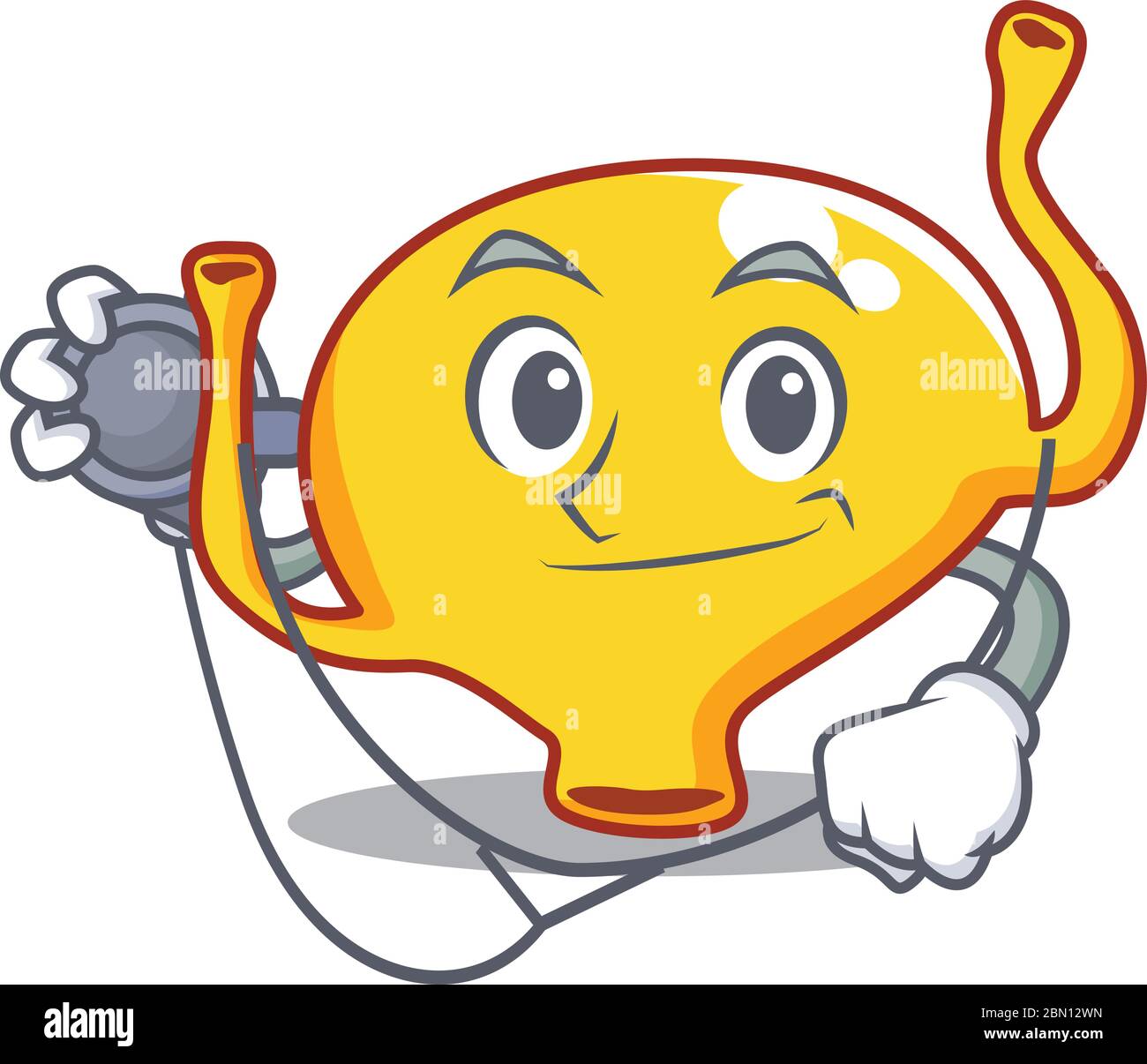 Bladder in doctor cartoon character with tools Stock Vector Image & Art ...