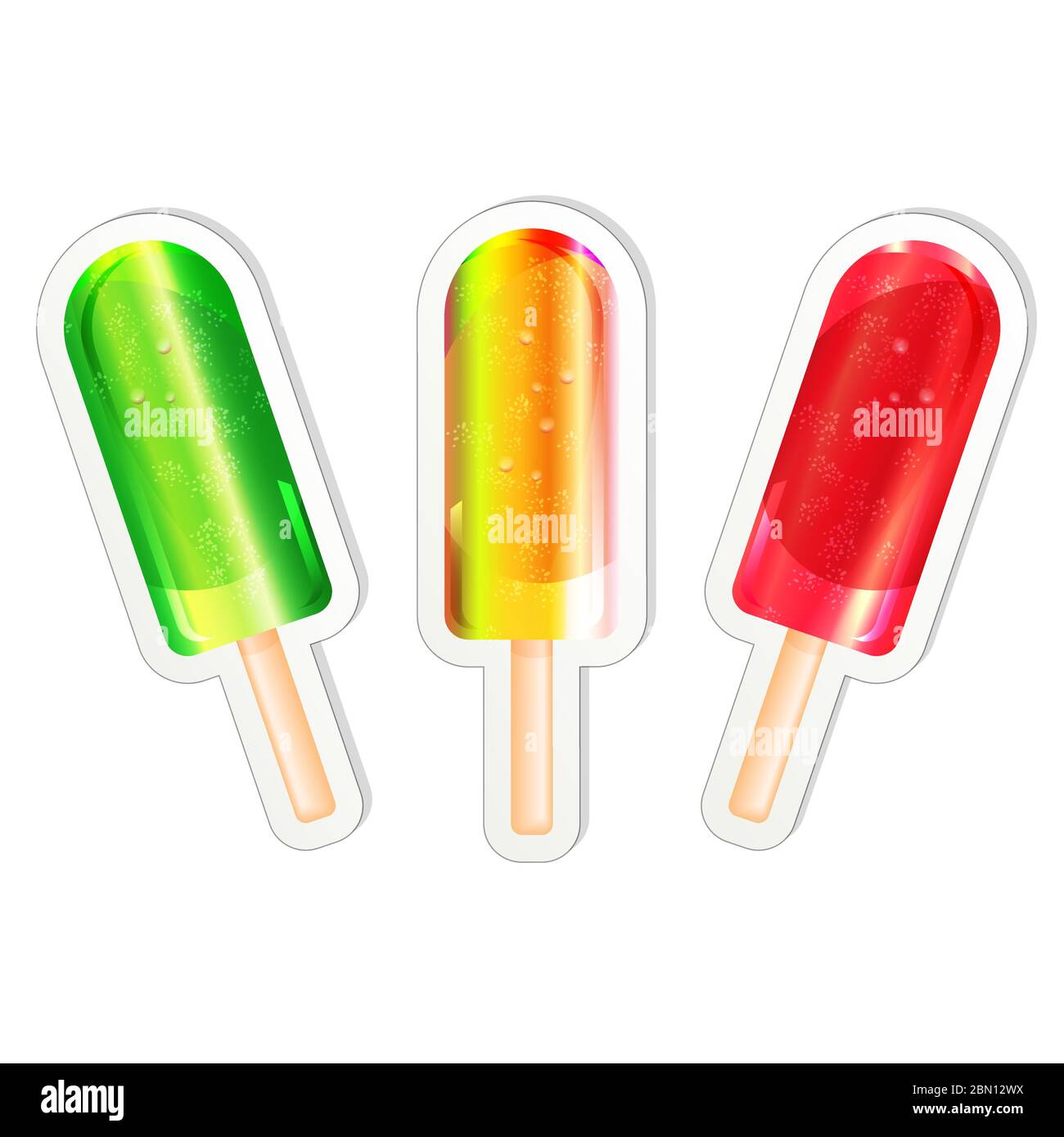 Ice pops Stock Vector Images - Alamy