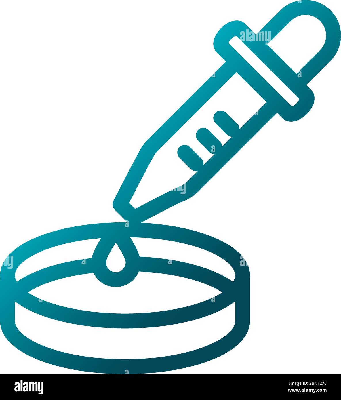 dropper and petri dish laboratory science and research vector ...