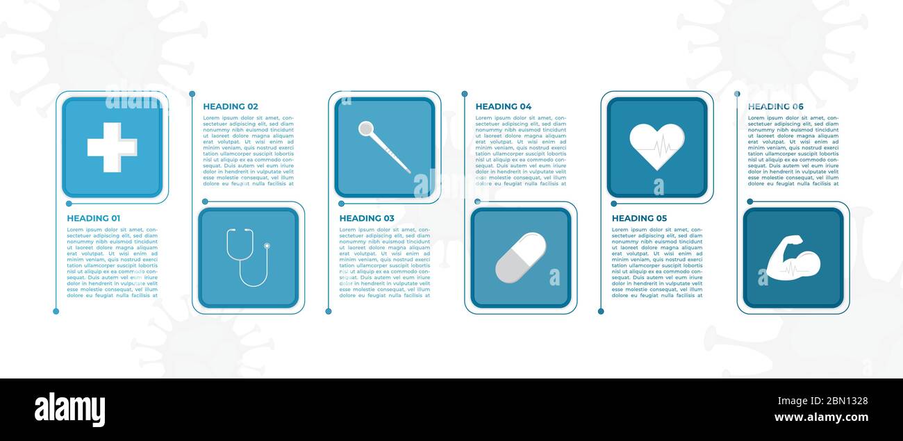 Infographic square shape design for medical concept coronavirus ...