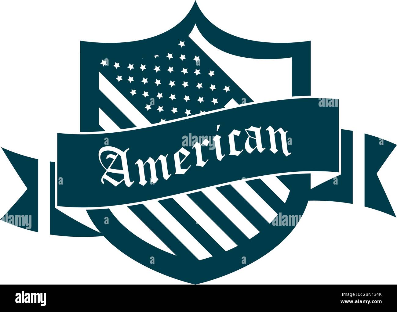 happy independence day, american flag shield event patriotism vector ...