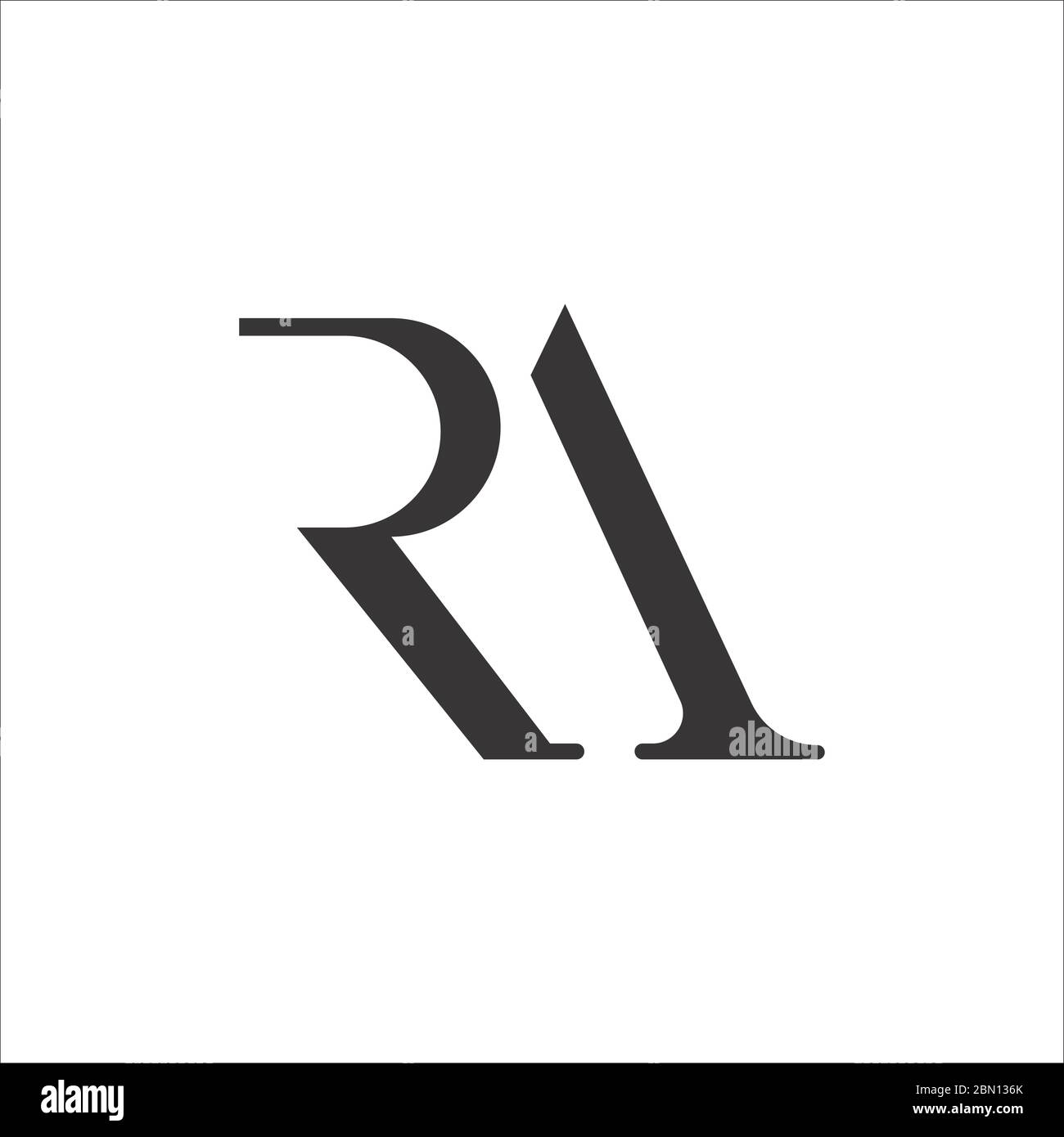 Initial letter ra logo or ar logo vector design template Stock Vector ...