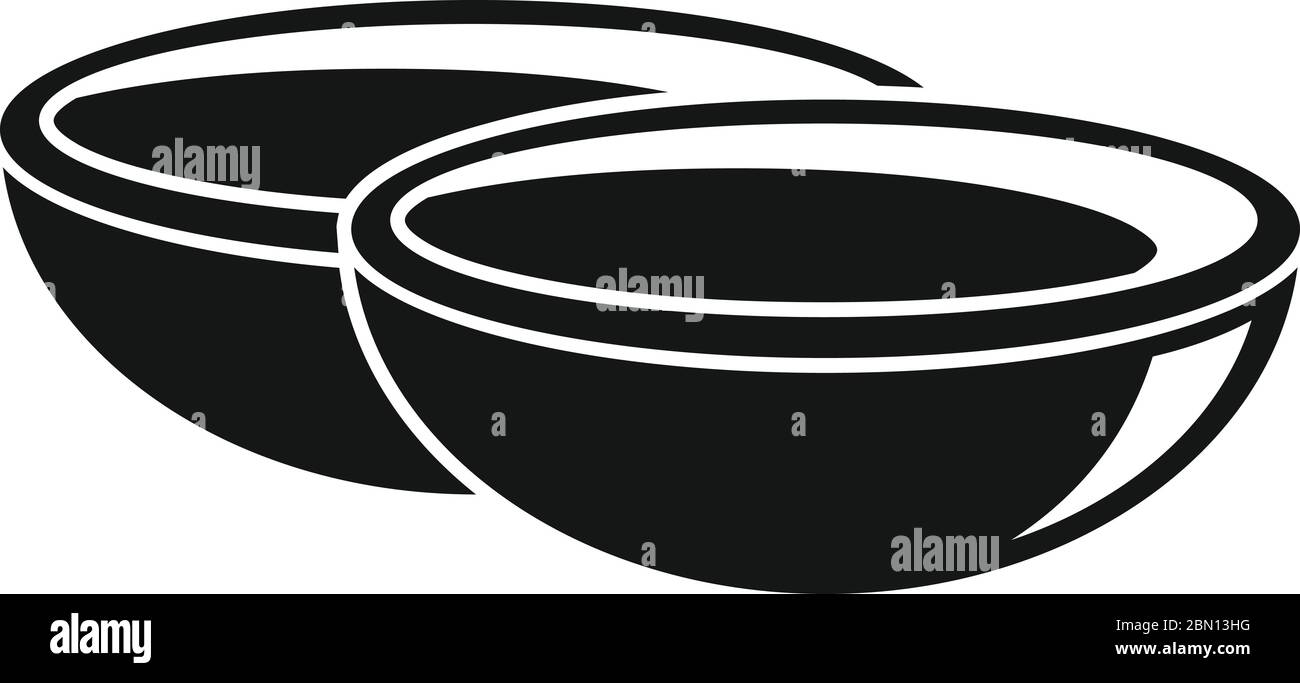Eye lenses icon. Simple illustration of eye lenses vector icon for web ...