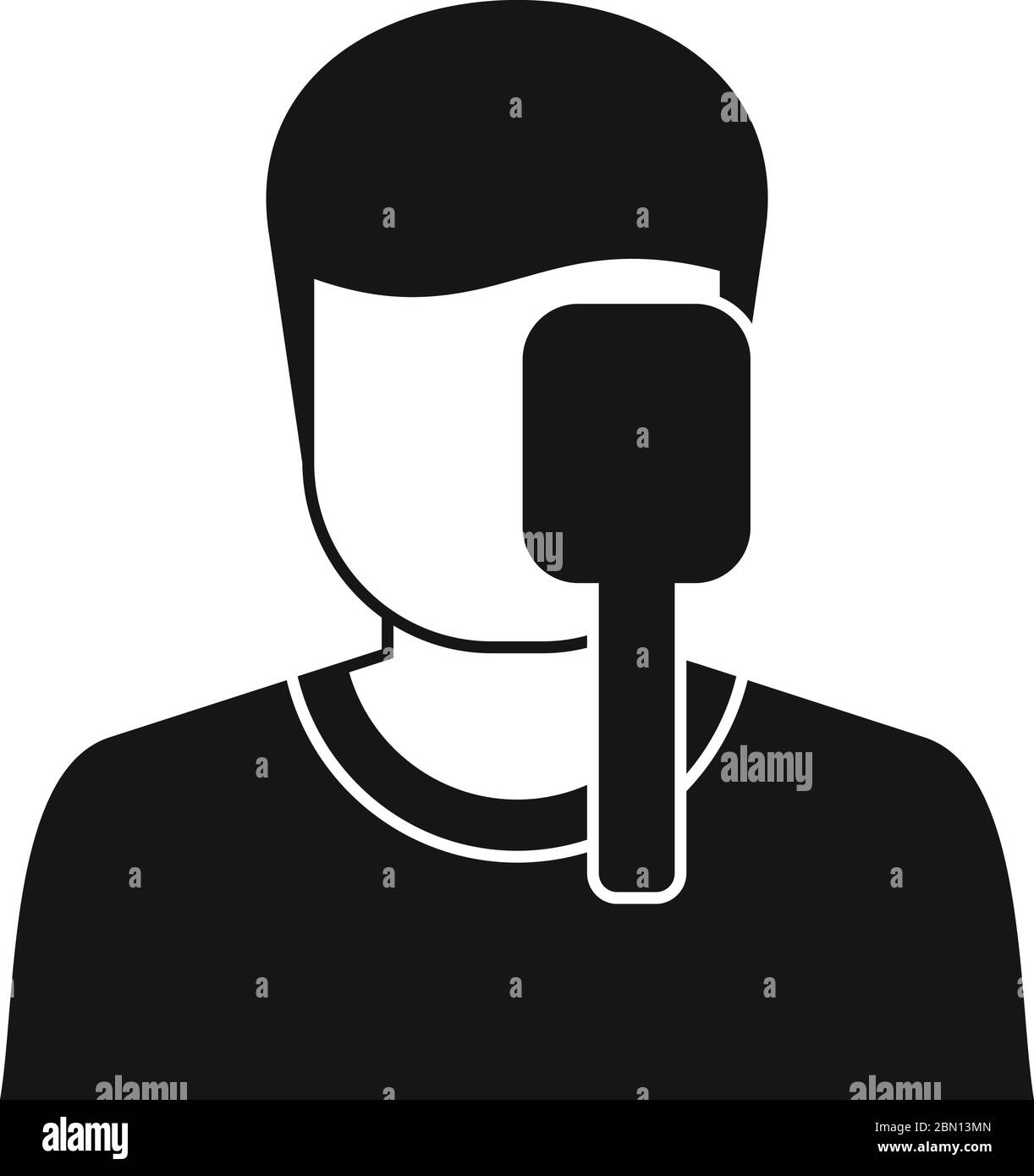 Check eye examination icon. Simple illustration of check eye ...