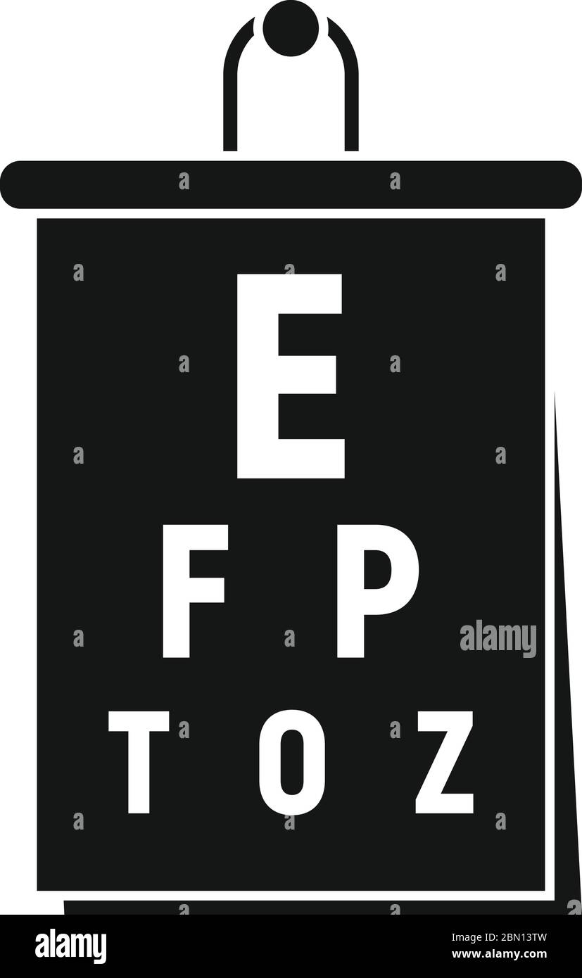 Eye examination banner icon. Simple illustration of eye examination ...