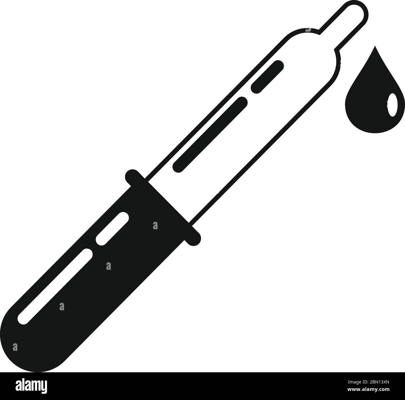 Glass bottle pipette on Black and White Stock Photos & Images - Alamy