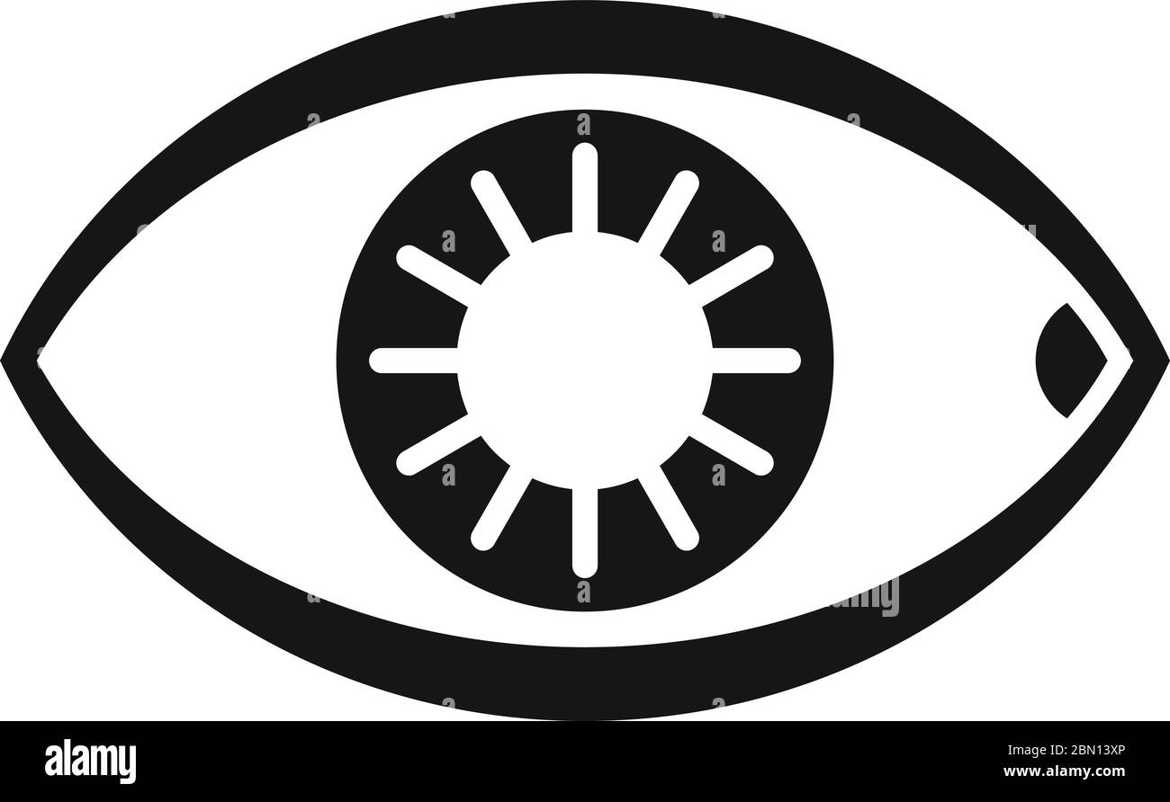 Healthy human eye icon. Simple illustration of healthy human eye vector ...