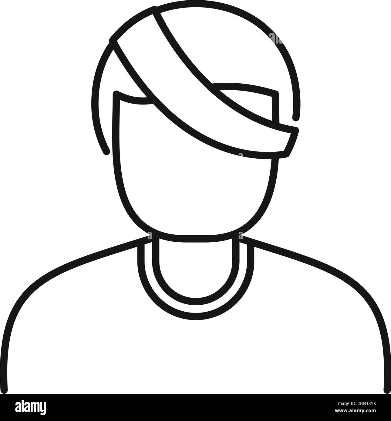 Kid eye injury icon. Outline kid eye injury vector icon for web design ...