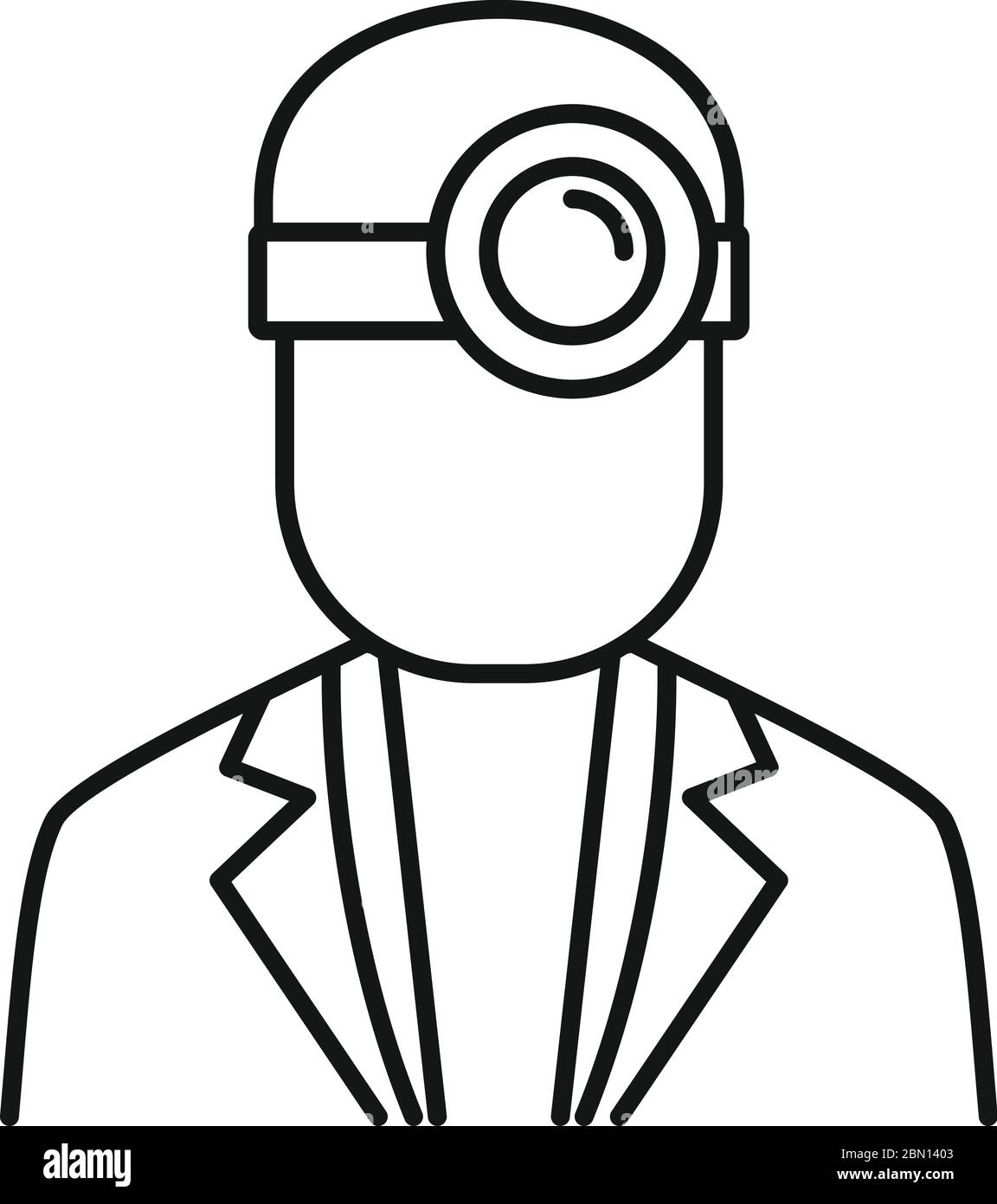 Ophthalmologist icon. Outline ophthalmologist vector icon for web ...