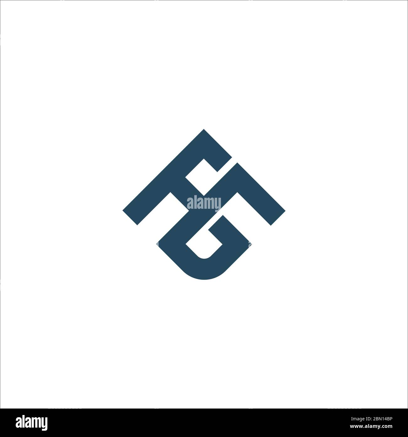 Initial letter fg logo or gf logo vector design template Stock Vector ...