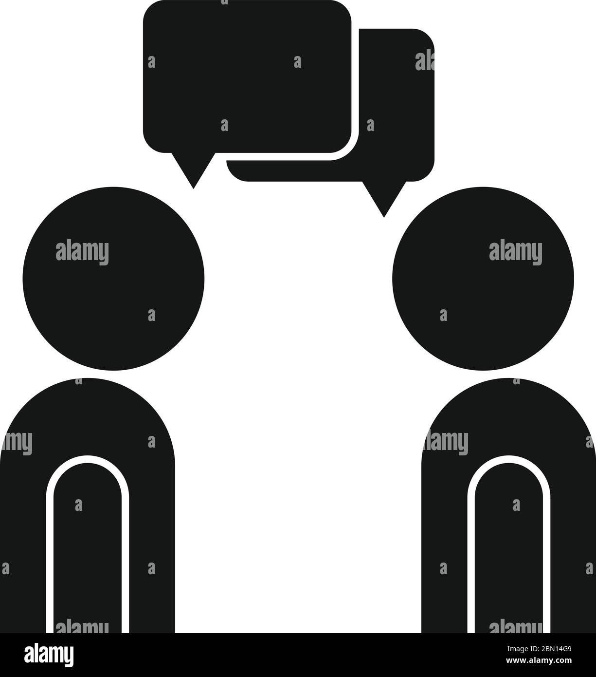 Customer talking icon. Simple illustration of customer talking vector ...