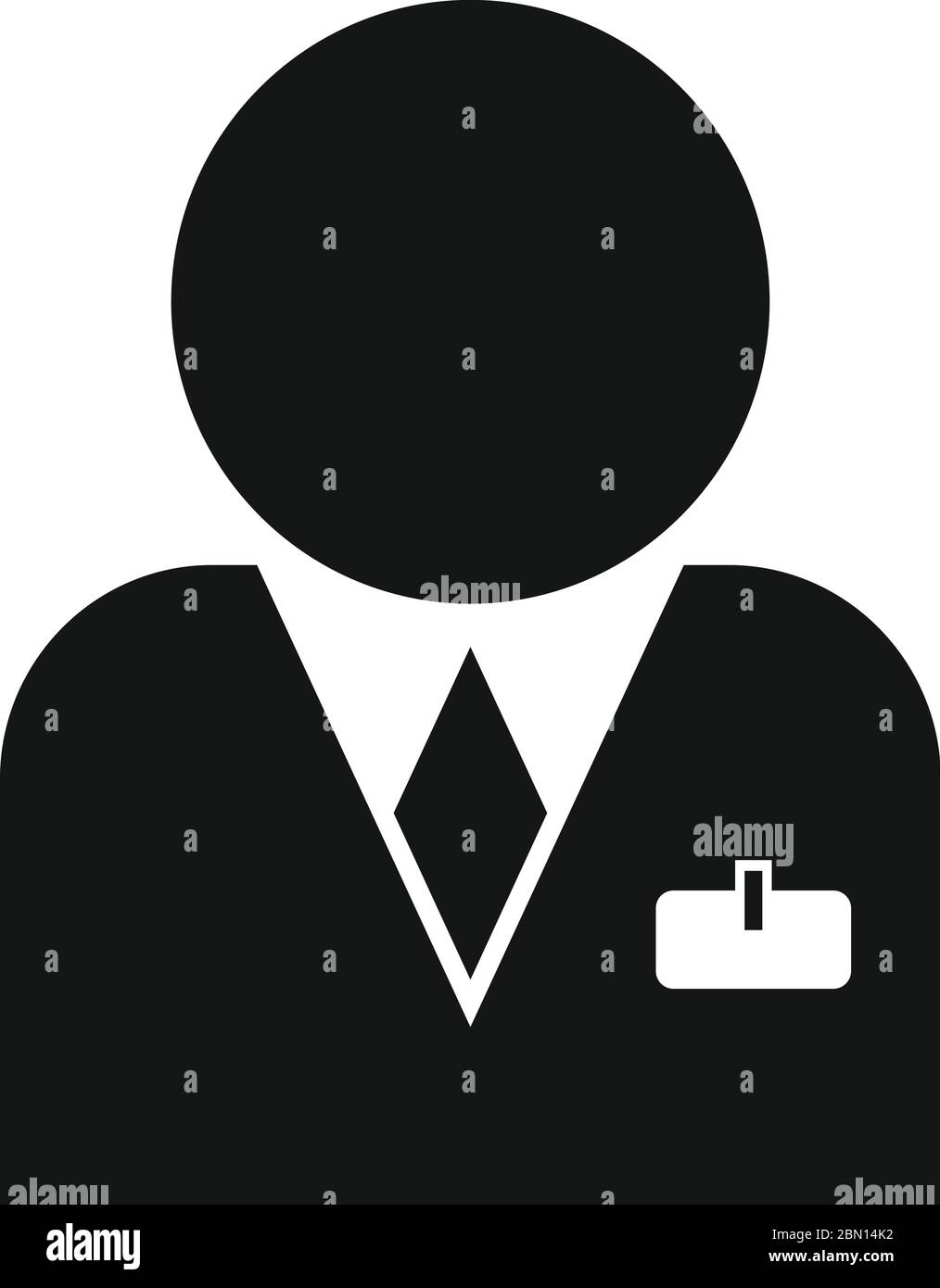 Professional manager icon. Simple illustration of professional manager ...