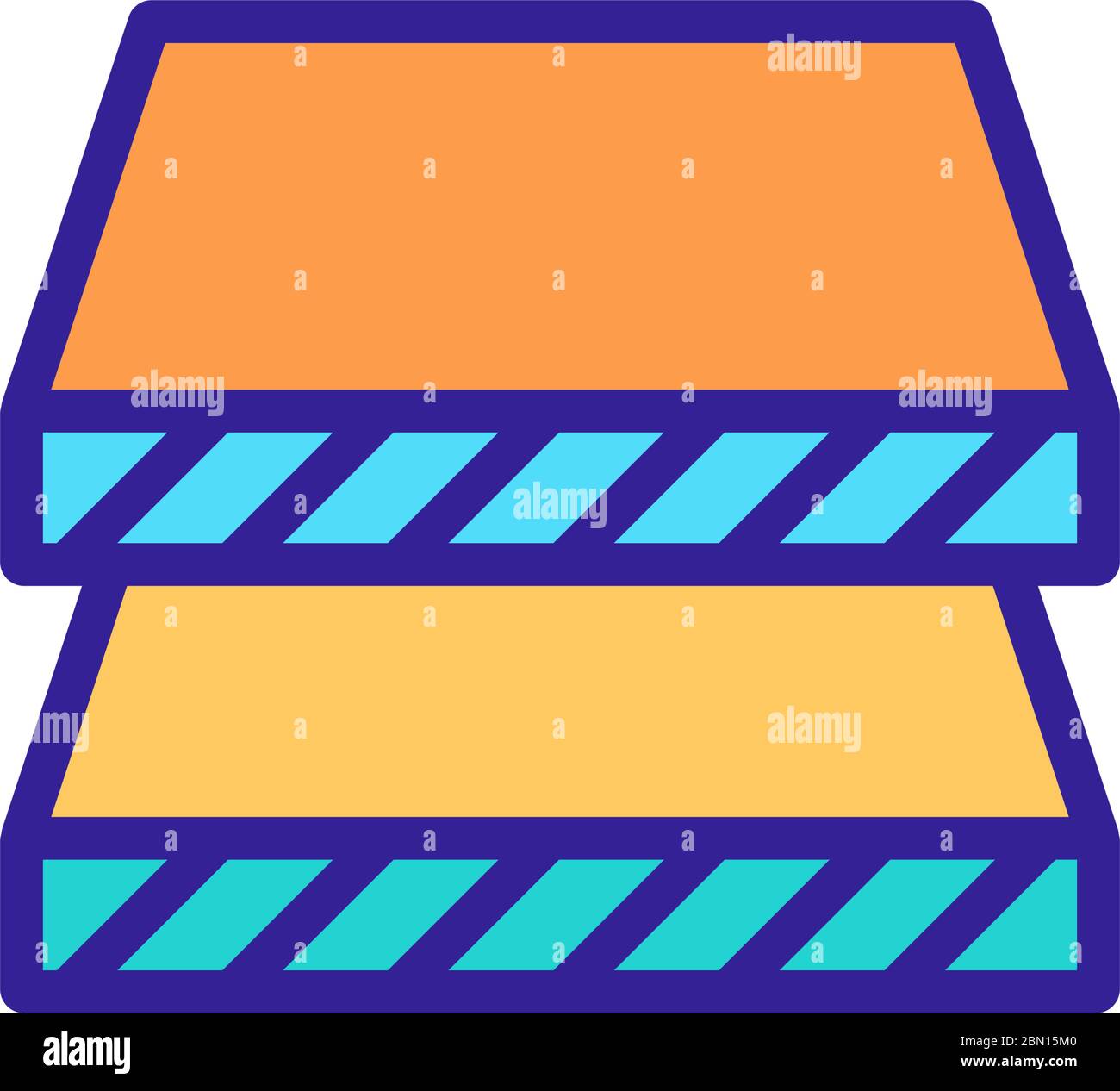 laminate material icon vector outline illustration Stock Vector Image ...