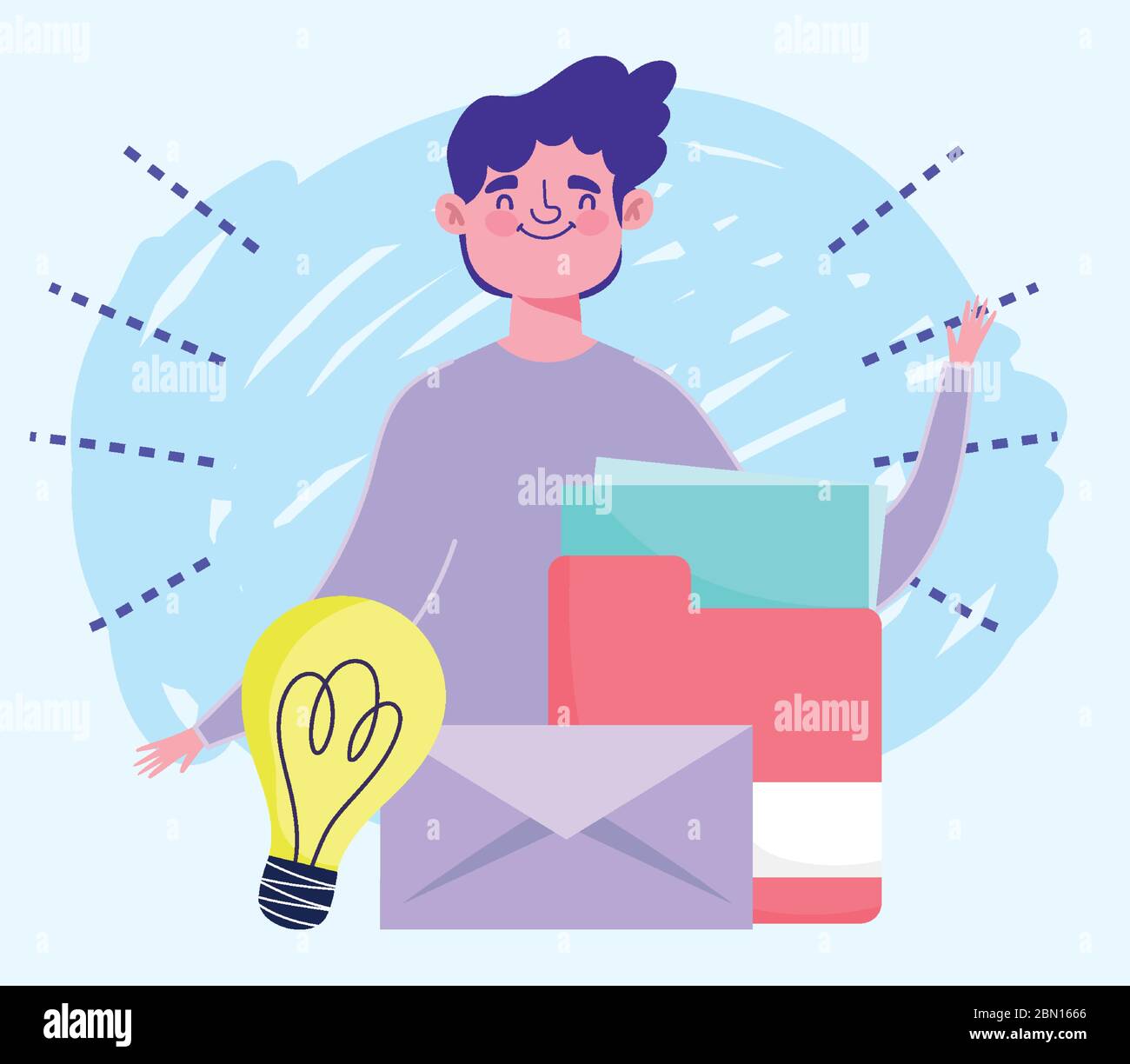 High school boy envelope Stock Vector Images - Alamy