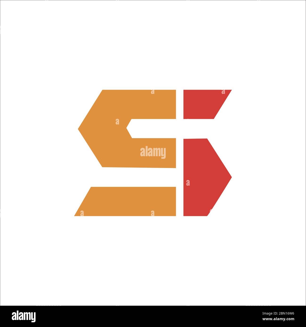 Initial letter is logo or si logo vector design template Stock Vector ...