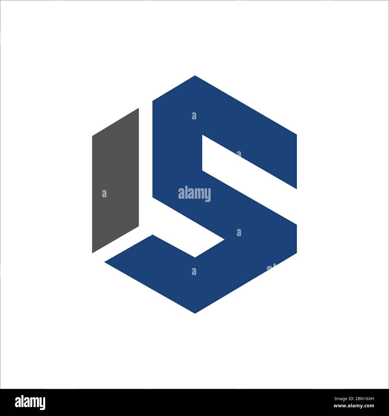 Initial letter is logo or si logo vector design template Stock Vector ...