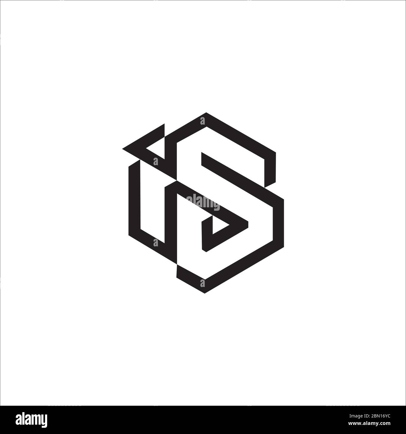 Initial letter is logo or si logo vector design template Stock Vector ...