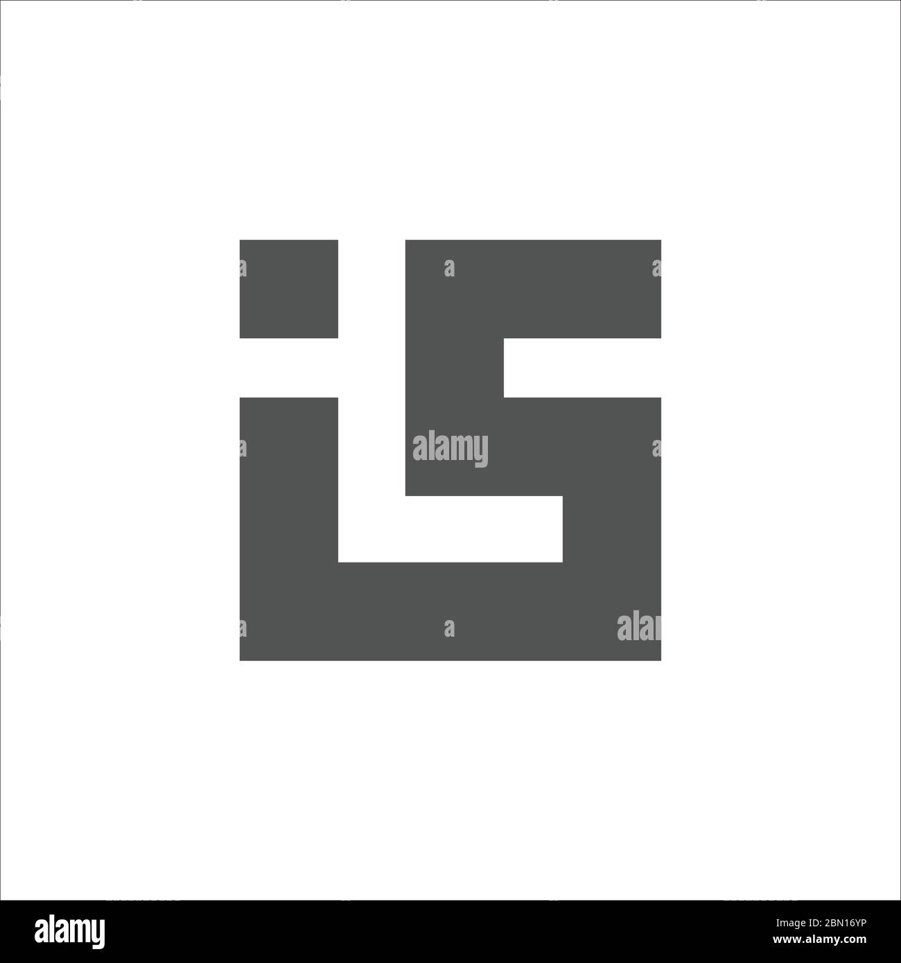 Initial letter is logo or si logo vector design template Stock Vector ...