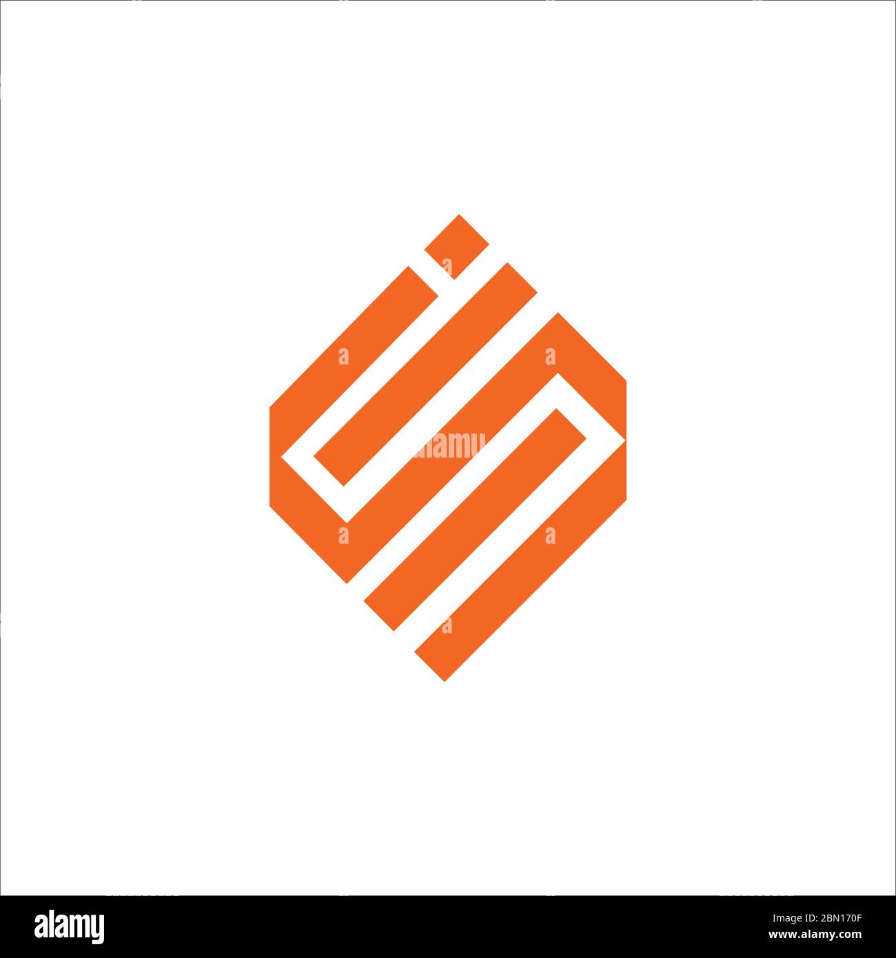 Initial letter is logo or si logo vector design template Stock Vector ...