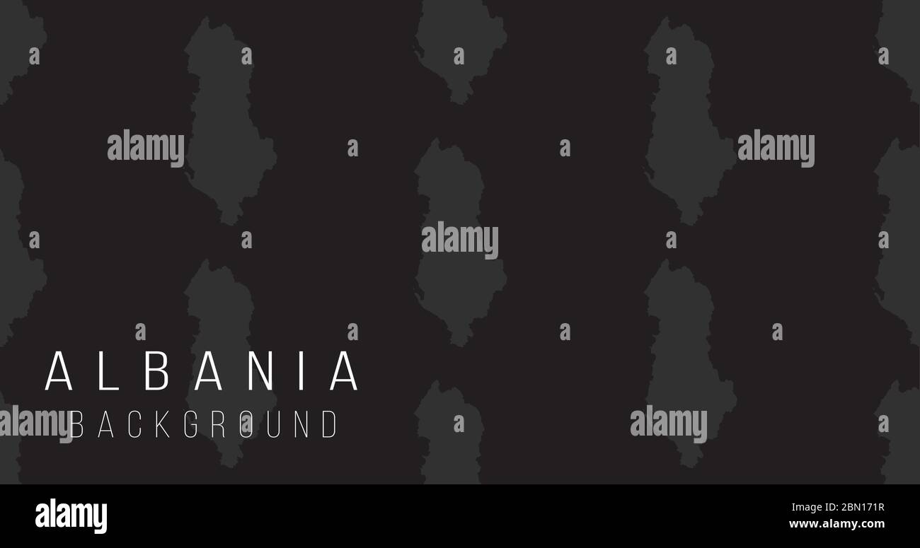 Albania map pattern background. The country in the form of borders ...
