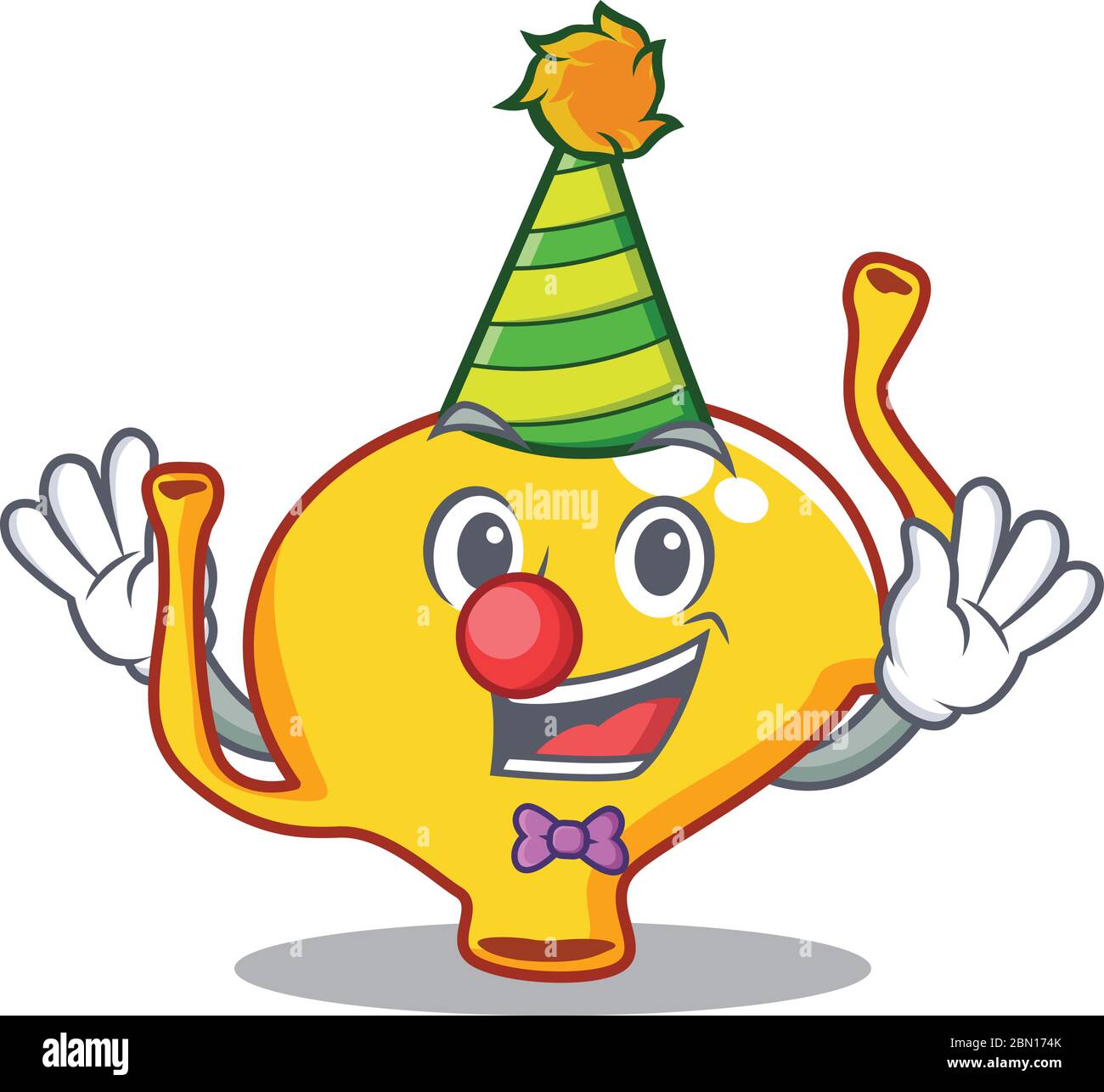 cartoon character design concept of cute clown bladder Stock Vector ...