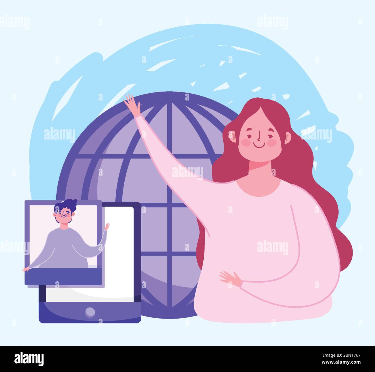 online education, teacher smartphone world lesson design vector ...
