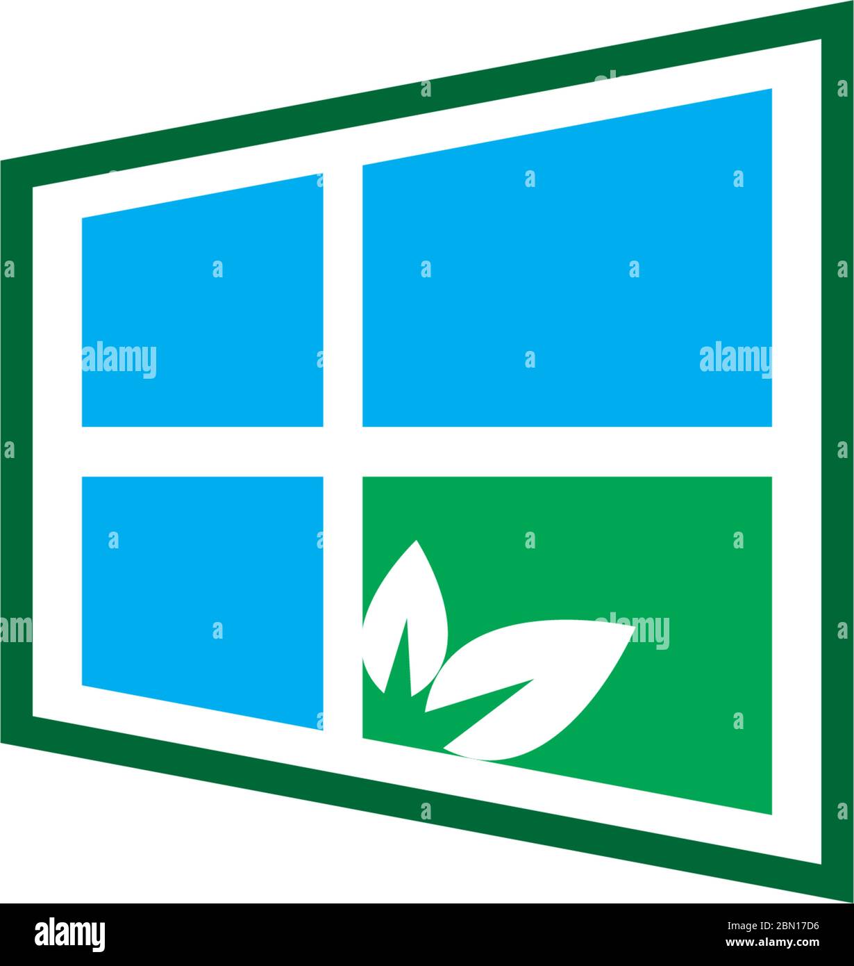 House windows logo icon illustration Stock Vector Image & Art - Alamy