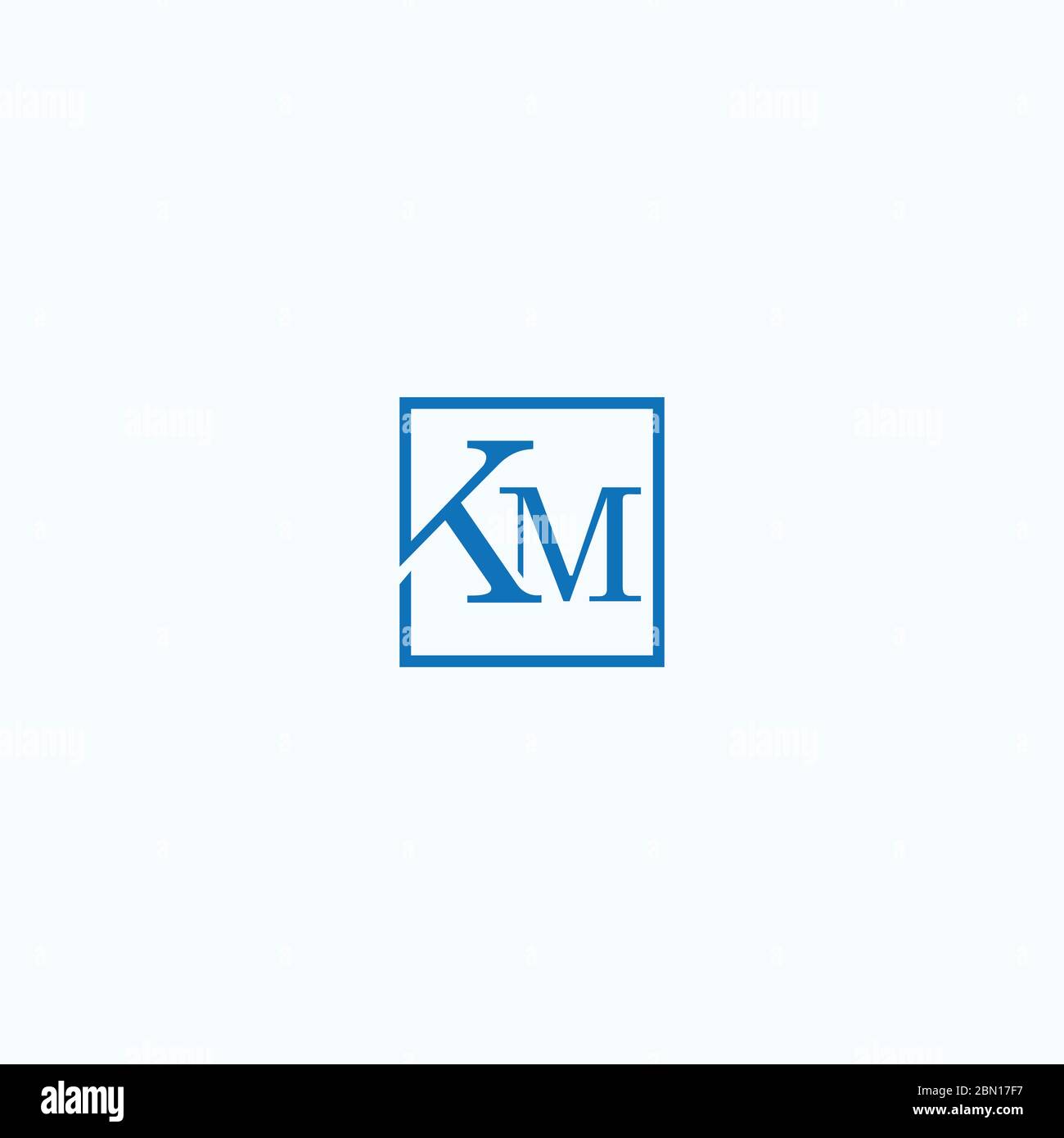 Letter km logo hi-res stock photography and images - Alamy