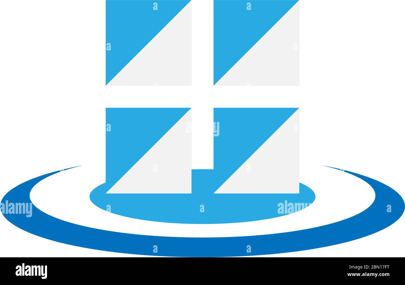 House windows logo icon illustration Stock Vector Image & Art - Alamy