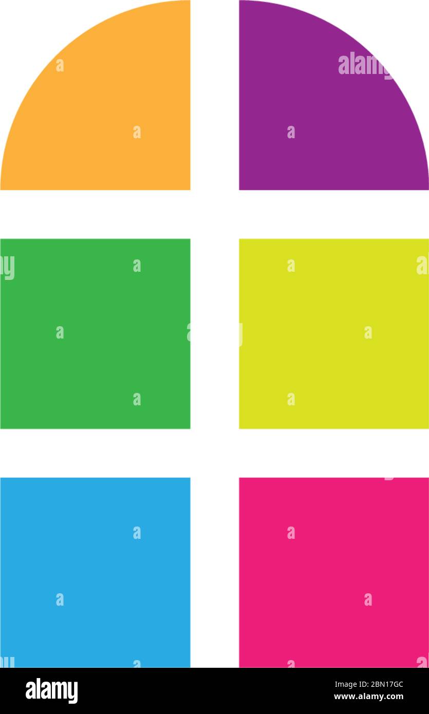 House windows logo icon illustration Stock Vector Image & Art - Alamy