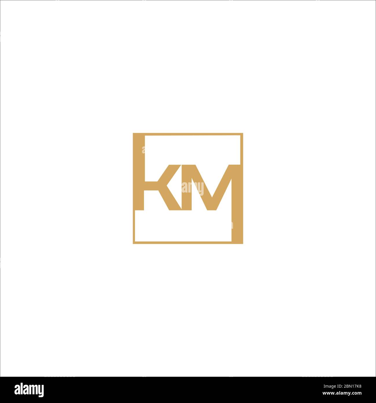 Initial letter km logo or mk logo vector design template Stock Vector ...