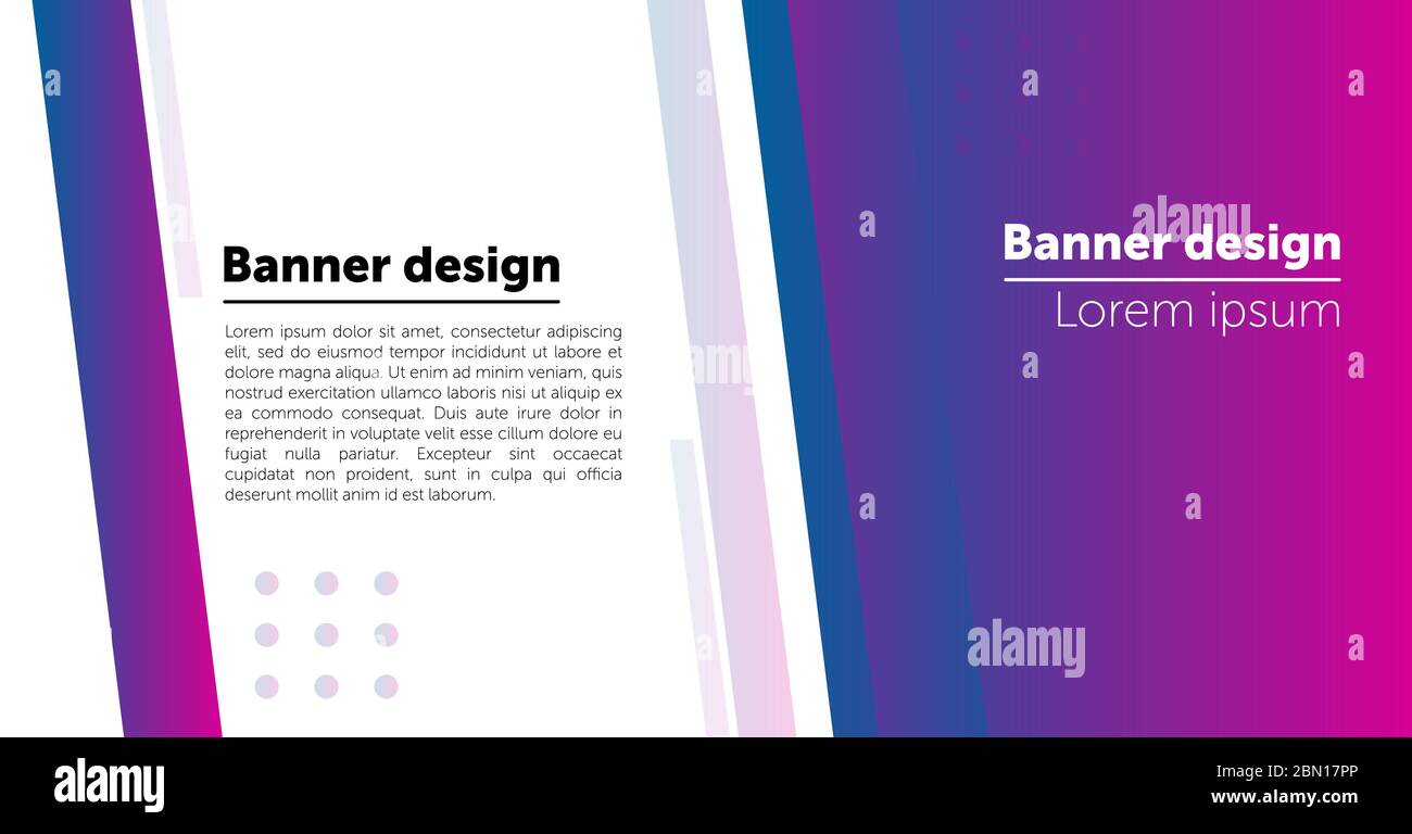 Blue blank banner Stock Vector Images - Alamy