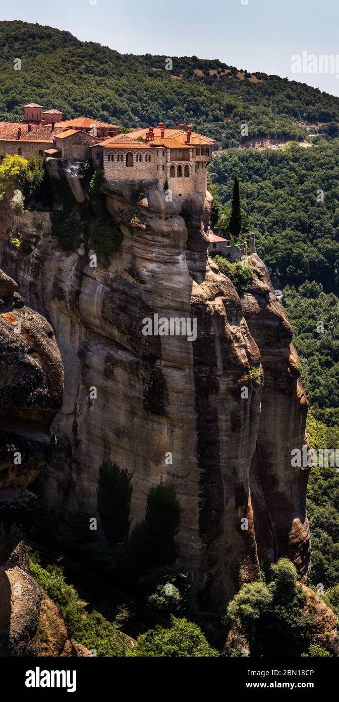 Holy Monastery of Roussanou in Meteora, Greece Stock Photo - Alamy