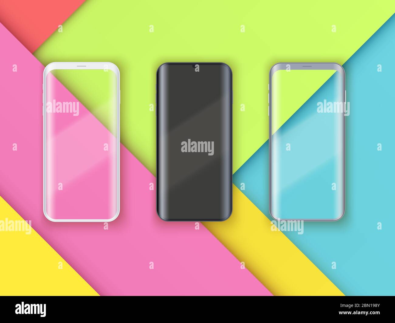 Smartphone layout presentation mockup Stock Vector Image & Art - Alamy