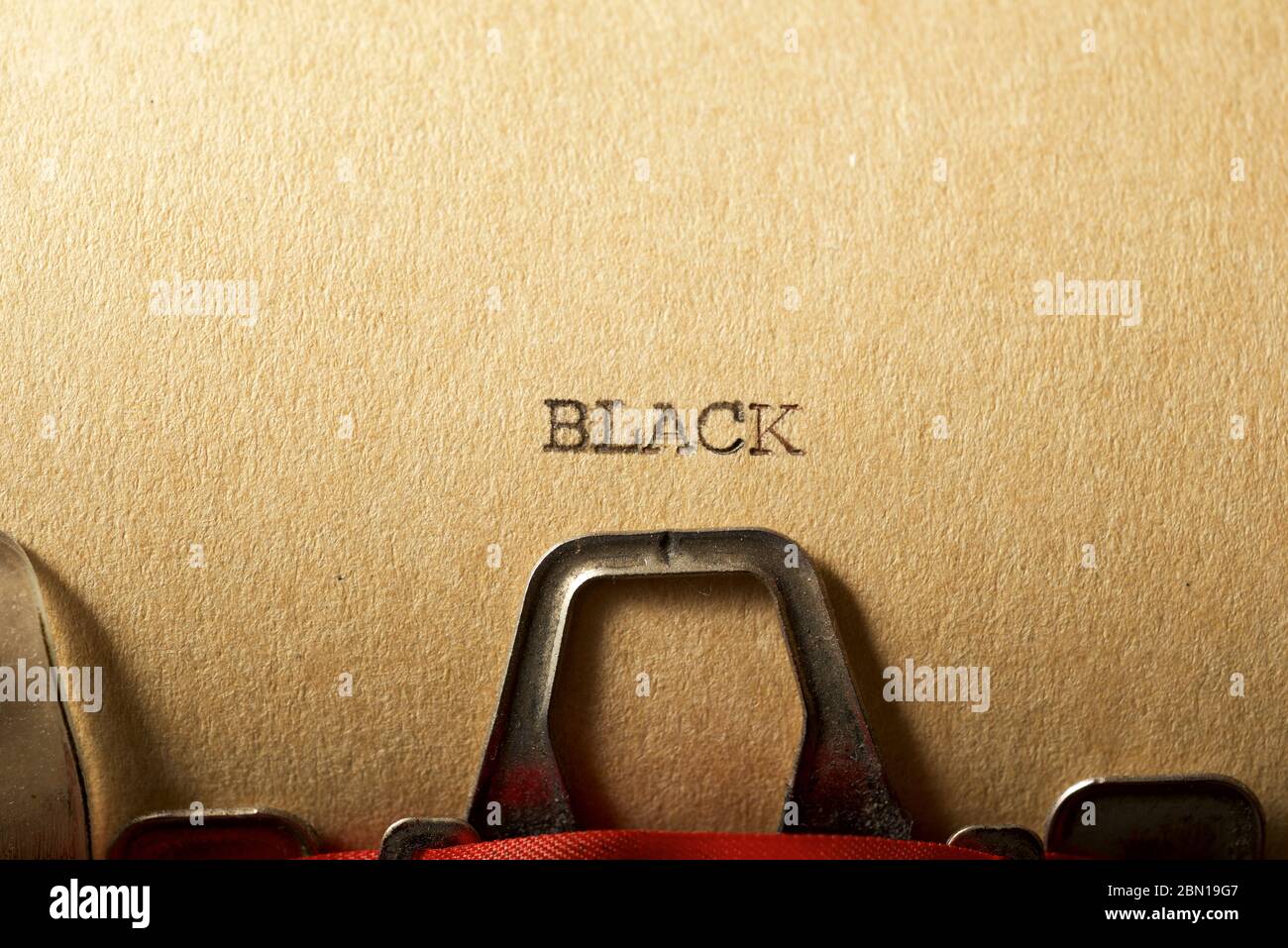Black word written on a paper Stock Photo - Alamy