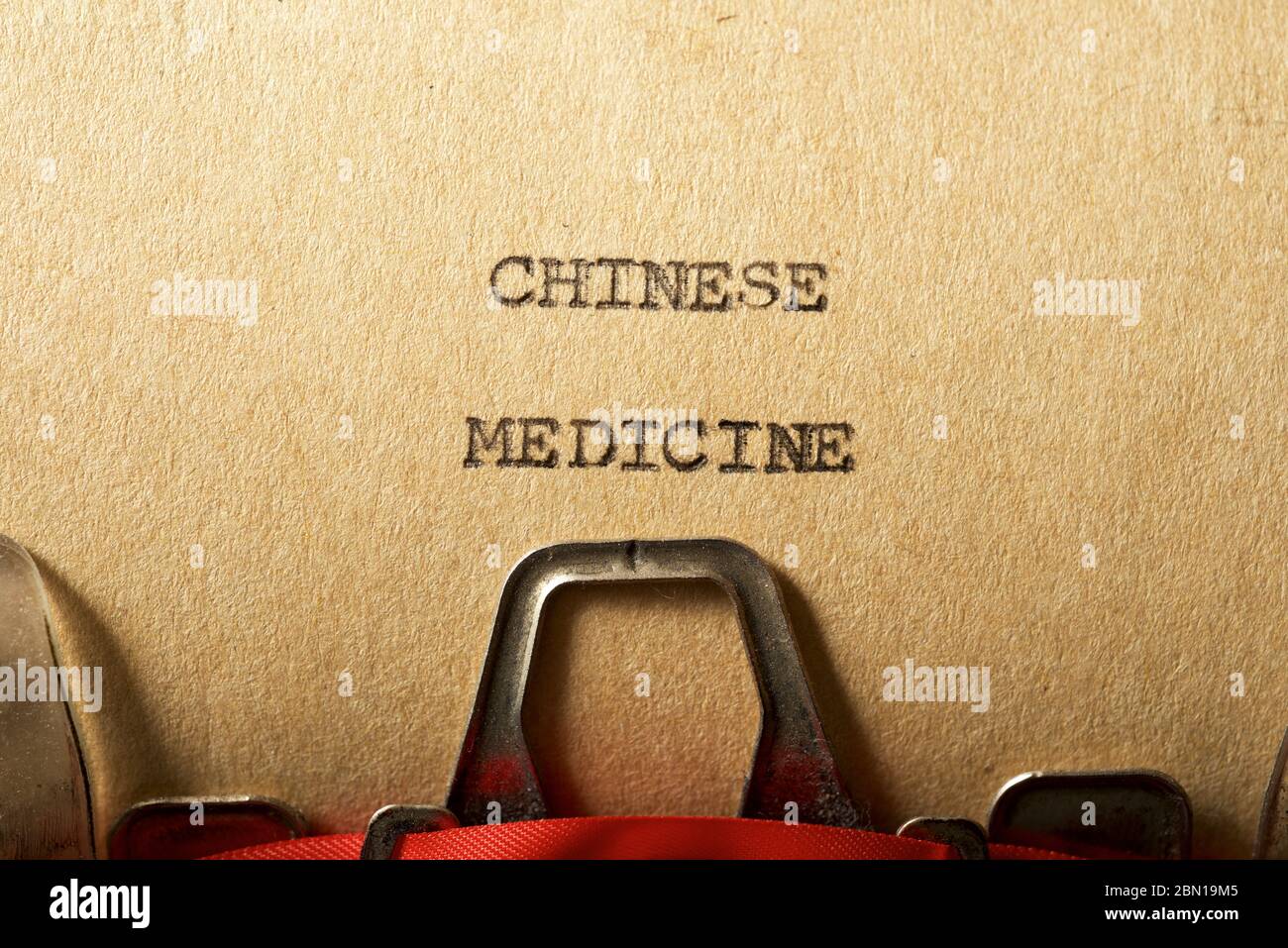 Chinese medicine text written on a paper Stock Photo - Alamy
