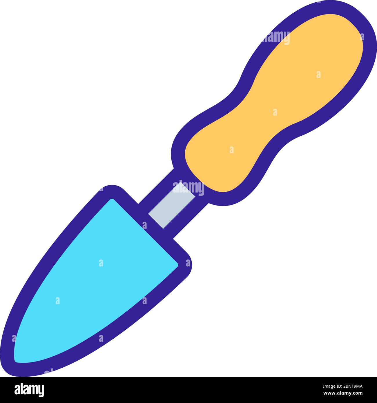 tool for smoothing corners icon vector outline illustration Stock ...