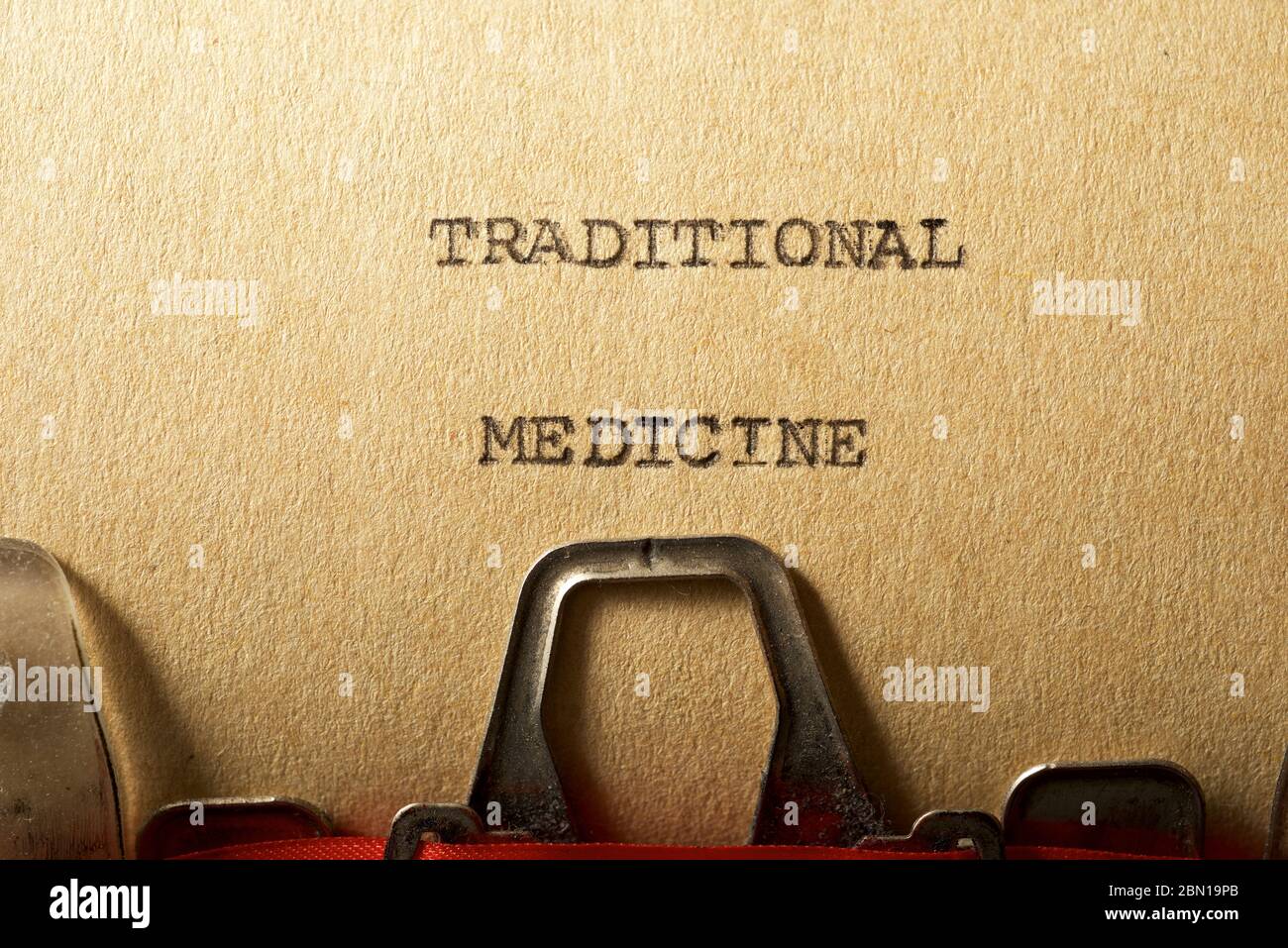Traditional medicine text written on a paper Stock Photo - Alamy