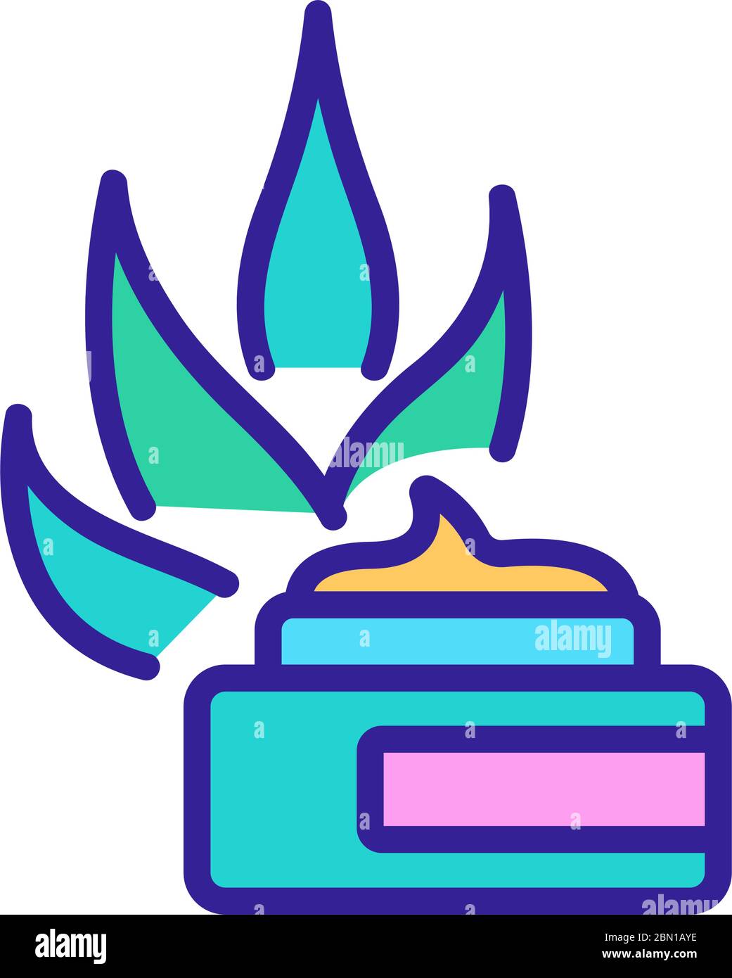agave cream icon vector outline illustration Stock Vector Image & Art ...