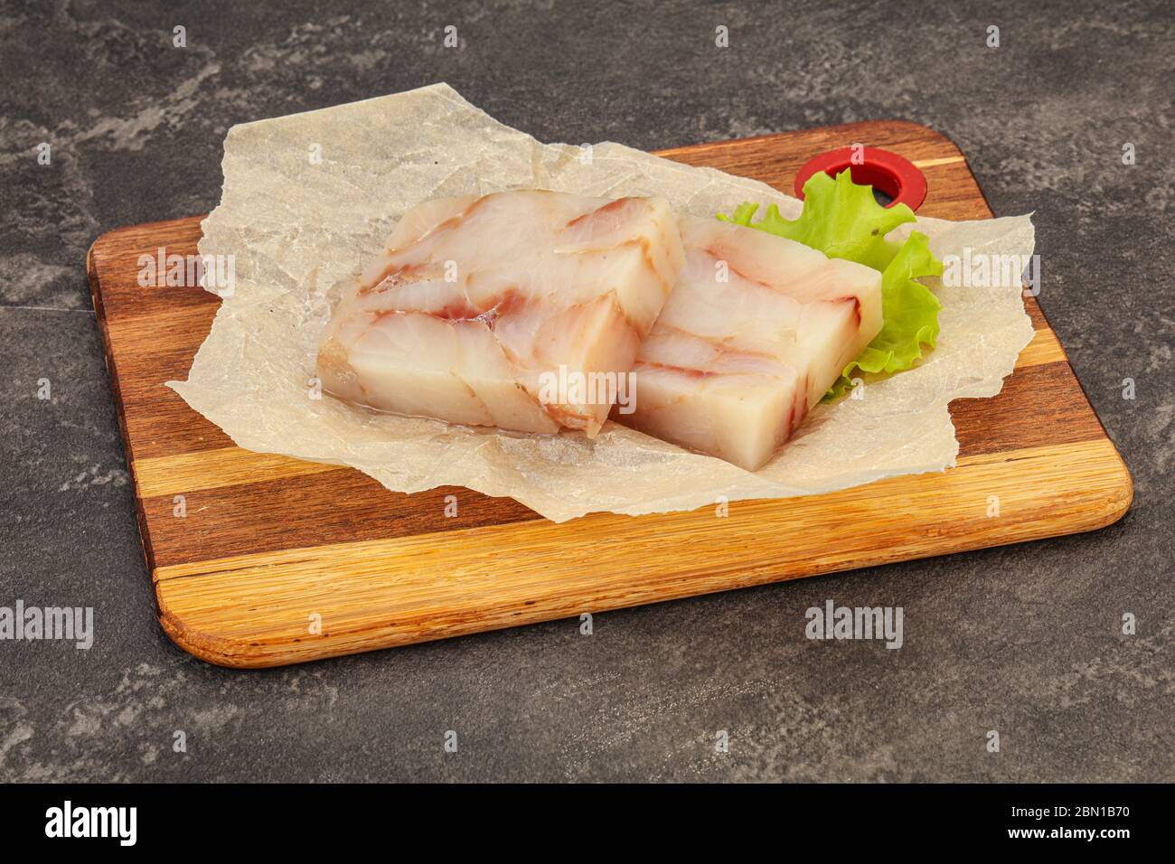 Raw dietary pollock fish fillet for cooking Stock Photo - Alamy