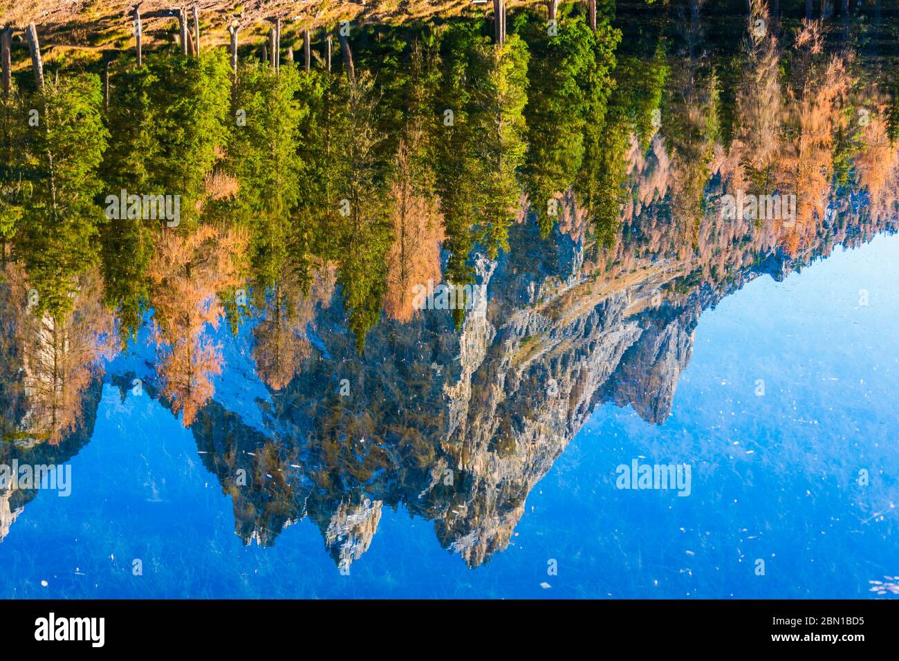 Italy Veneto - Dolomites - Antorno lake and Cadini di Misurina Stock ...