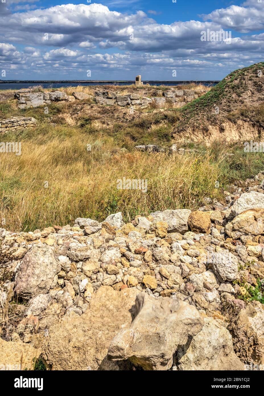 Ancient greek colony Olbia on the banks of the Southern Bug River in ...