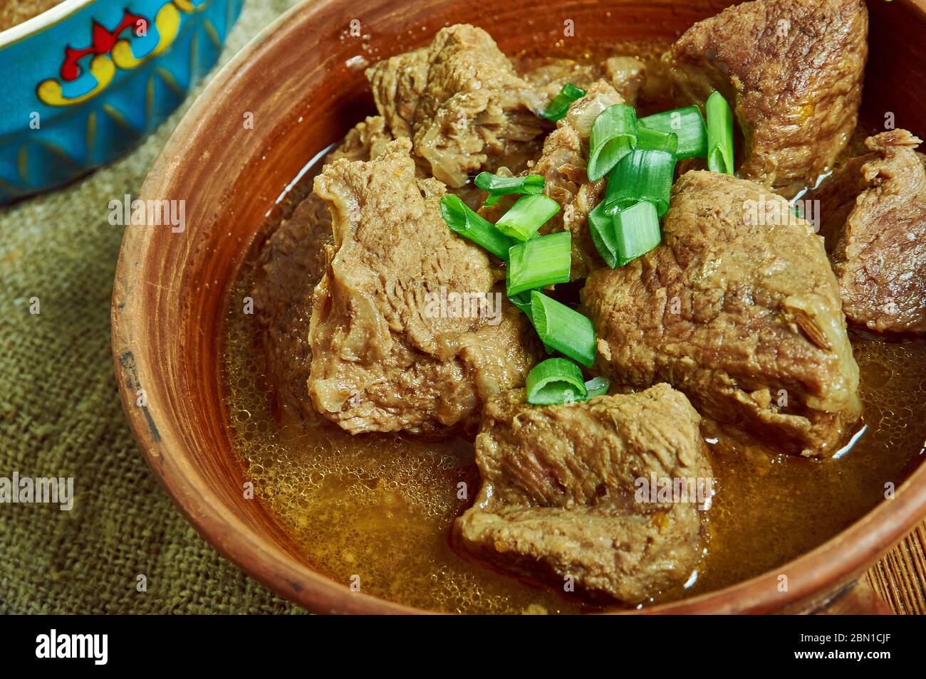 Siga Wot - spiced beef stew, Ethiopian and Eritrean stew or curry Stock ...