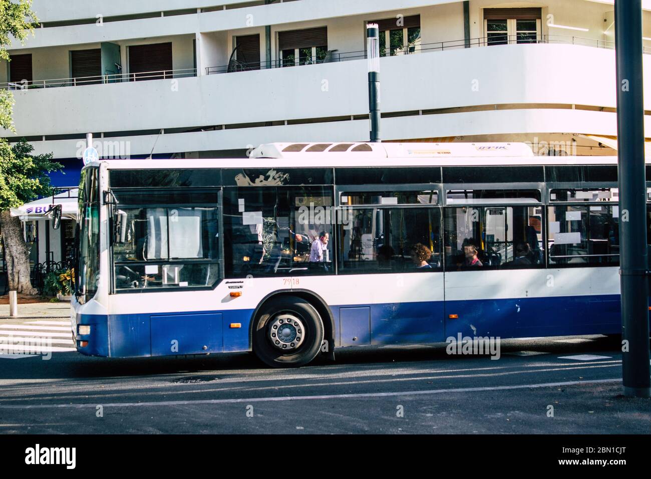 Tel Aviv Israel December 02, 2019 View of a traditional Israeli public ...