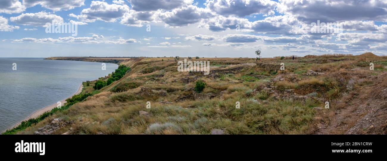 Ancient greek colony Olbia on the banks of the Southern Bug River in ...