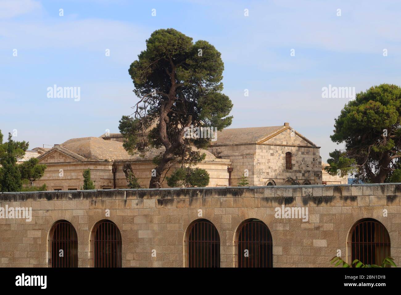 View of Deir Al Zeitoun, Church of the Holy Archangels and the Armenian ...