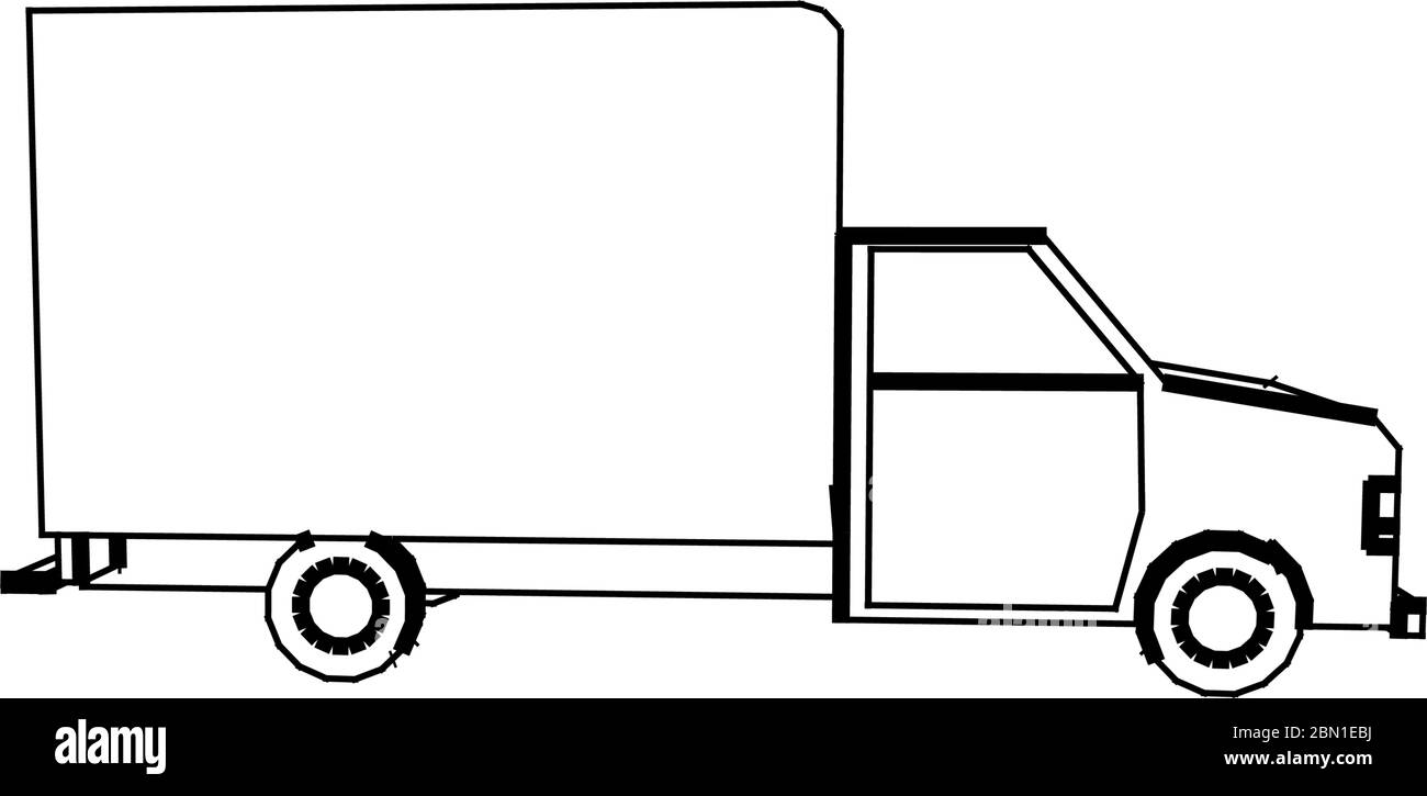 Cars and freight trucks Stock Vector Images - Alamy