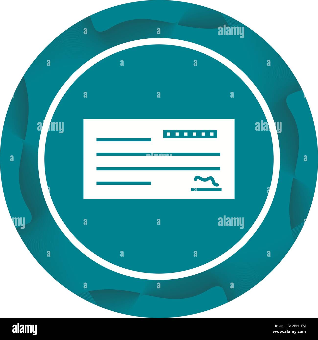 Beautiful Cheque Vector Glyph Icon Stock Vector Image & Art - Alamy